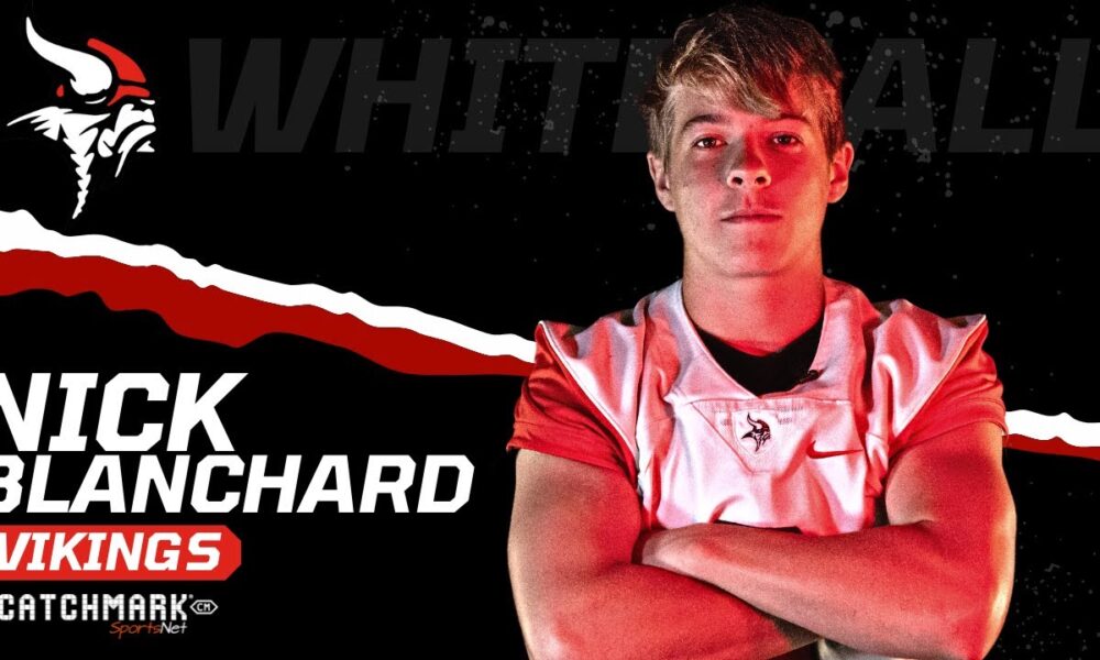Whitehall 2021 Football Player Profile Nick Blanchard - CatchMark Sports