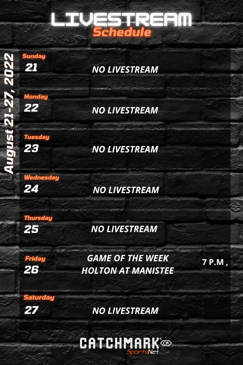 See CatchMark SportsNet livestream schedule for week of Aug. 21-27 ...
