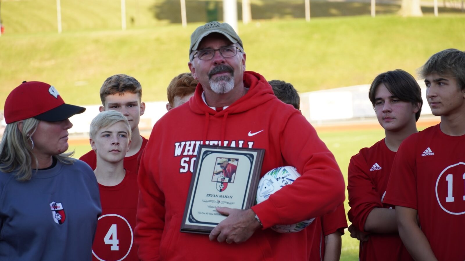 Bryan Mahan emotional in final regular-season home match as Whitehall ...