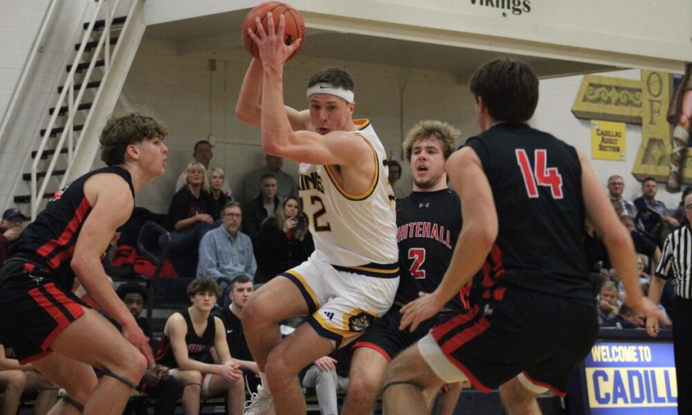 Whitehall wins 58-56 thriller at Cadillac in battle of boys basketball ...