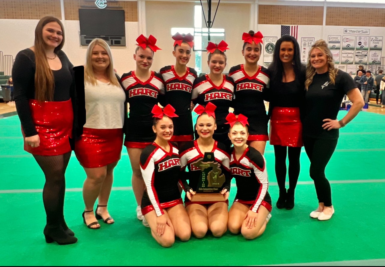 Hart’s competitive cheer team captures second straight district title ...