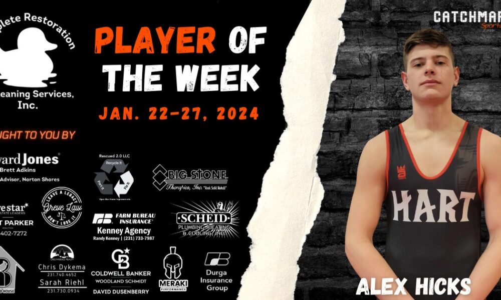 Hart wrestling’s Alex Hicks wins CatchMark SportsNet Player of Week ...